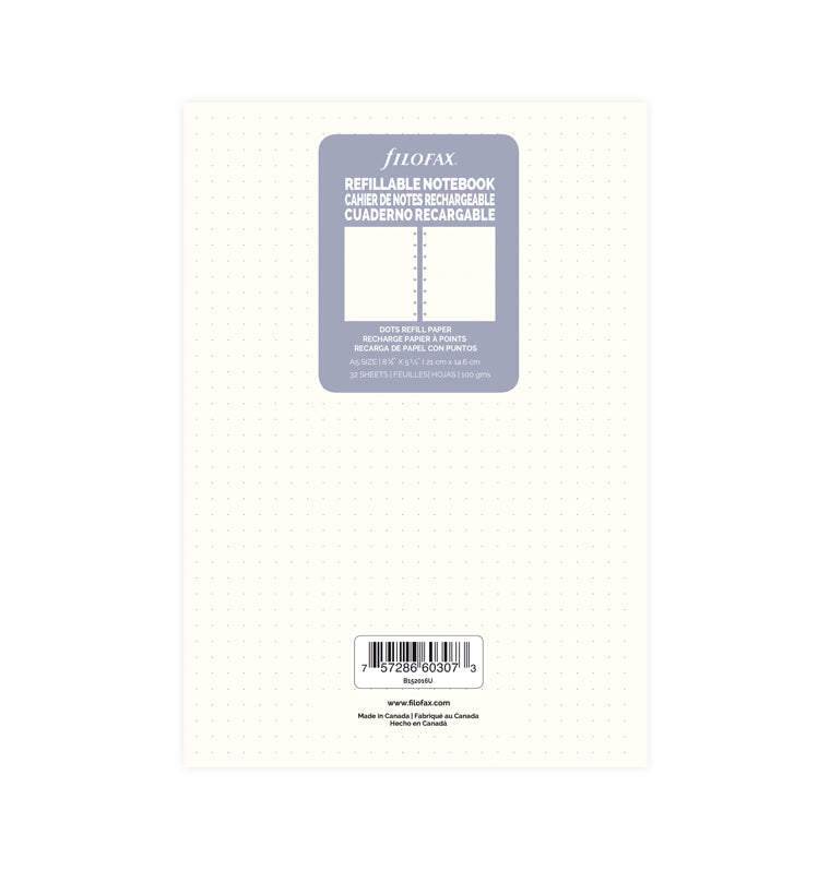 Notebooks A5 Filofax Refill - 56 Sheets, Fountain Pen Friendly Paper ...