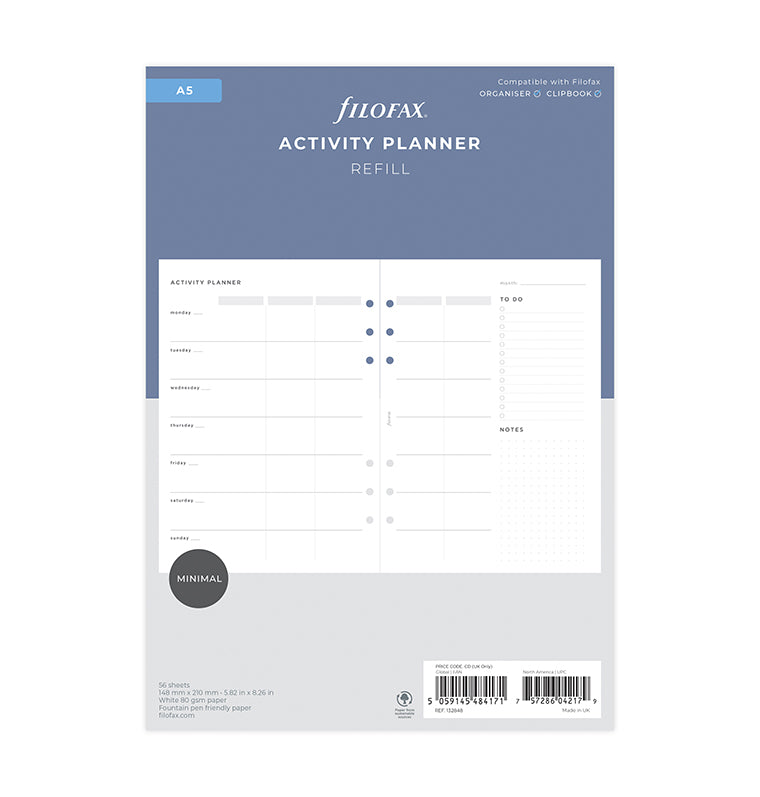 Activity Planner A5 Refill | Filofax – Filofax US